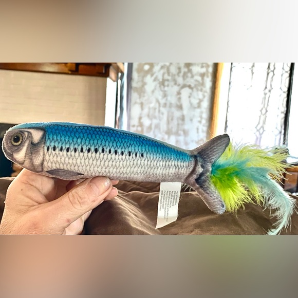 Cat | Fish Plush Toy Cat Toy Fish Sardine Soft Print 8 Long Gift | Poshmark